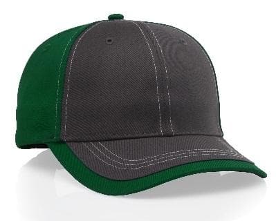 Richardson 6-Panel Charcoal Color Block – madhats.com.au